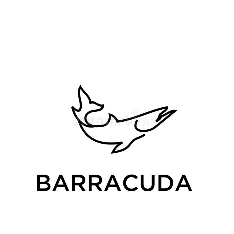 Barracuda Fish Logo Icon Designs Illustration Stock Illustration ...