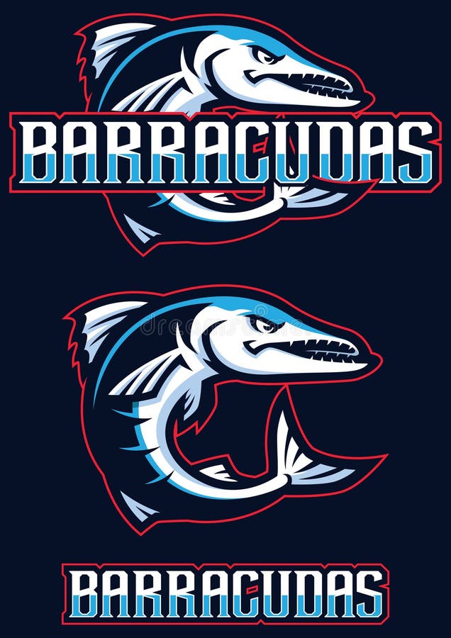 Barracudas Team Mascot stock vector. Illustration of emblem - 314431968
