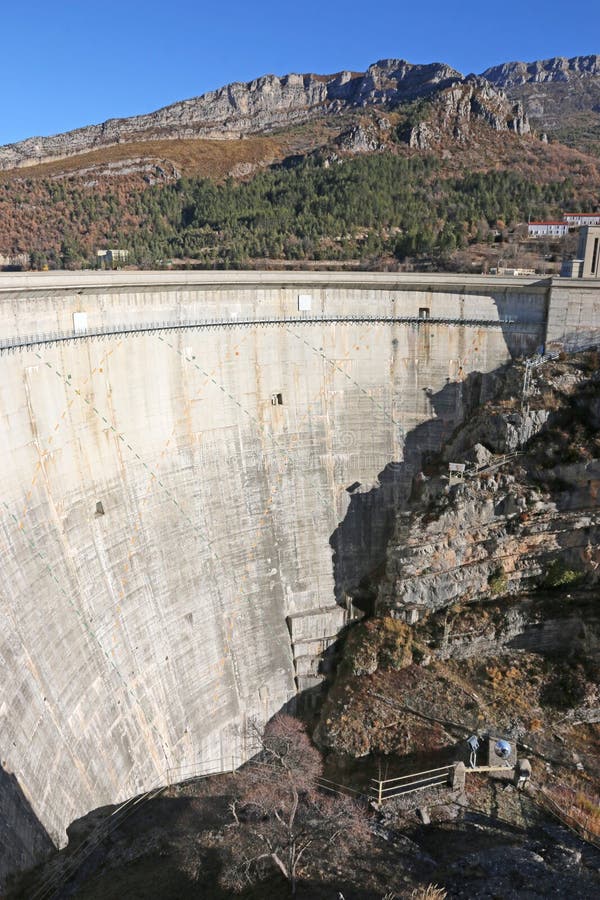 Castillon dam in France stock photo. Image of hydroelectricity - 248078020