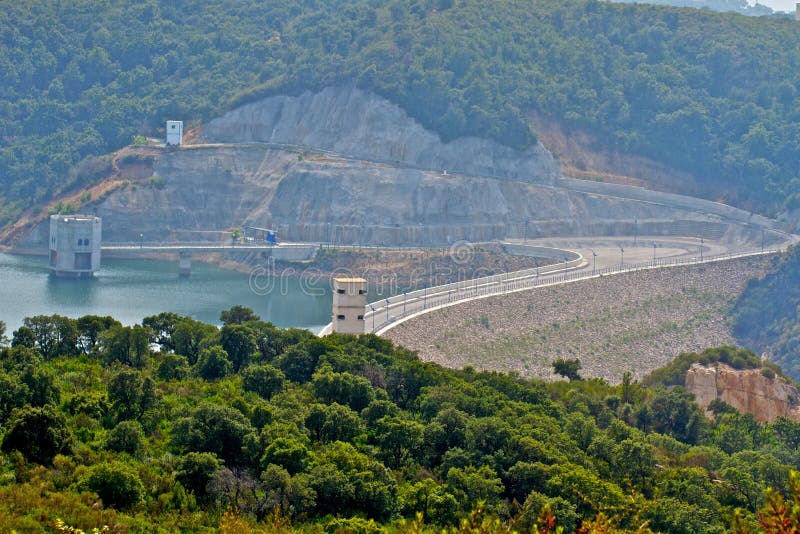 Barrage in the Middle of the Forest Stock Photo - Image of built ...