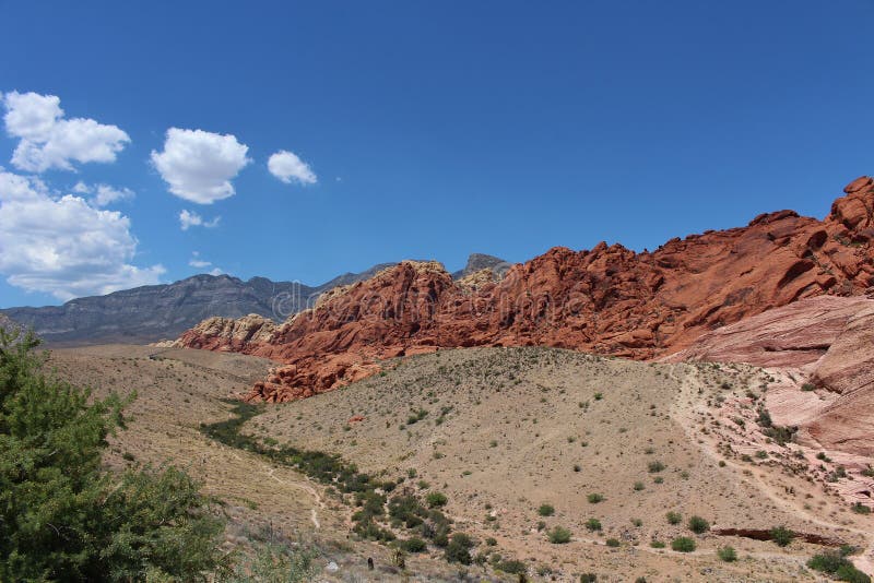 Barranco Rojo De La Roca, Nevada, Los E.E.U.U. Foto de archivo - Imagen ...