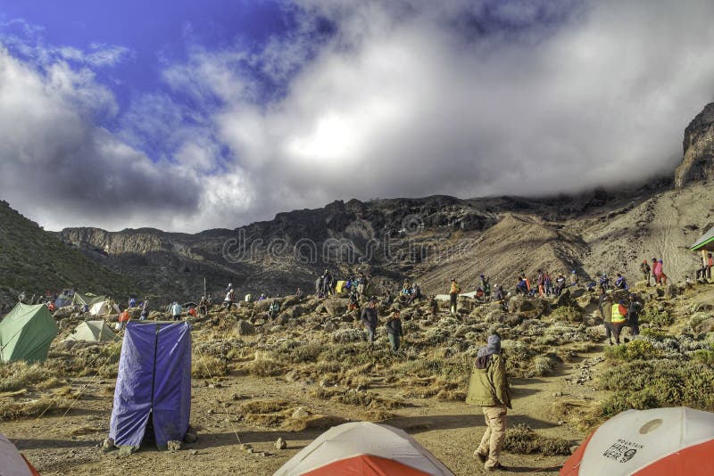 Barranco Camp Kilimanjaro National Park 2 Editorial Stock Image - Image ...