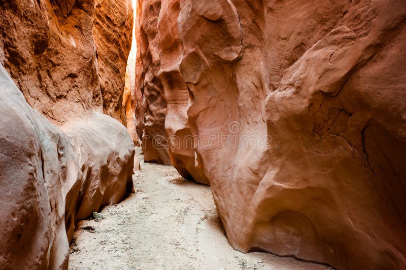 Barranco Seco De La Ranura De La Fork Foto de archivo - Imagen de cueva ...