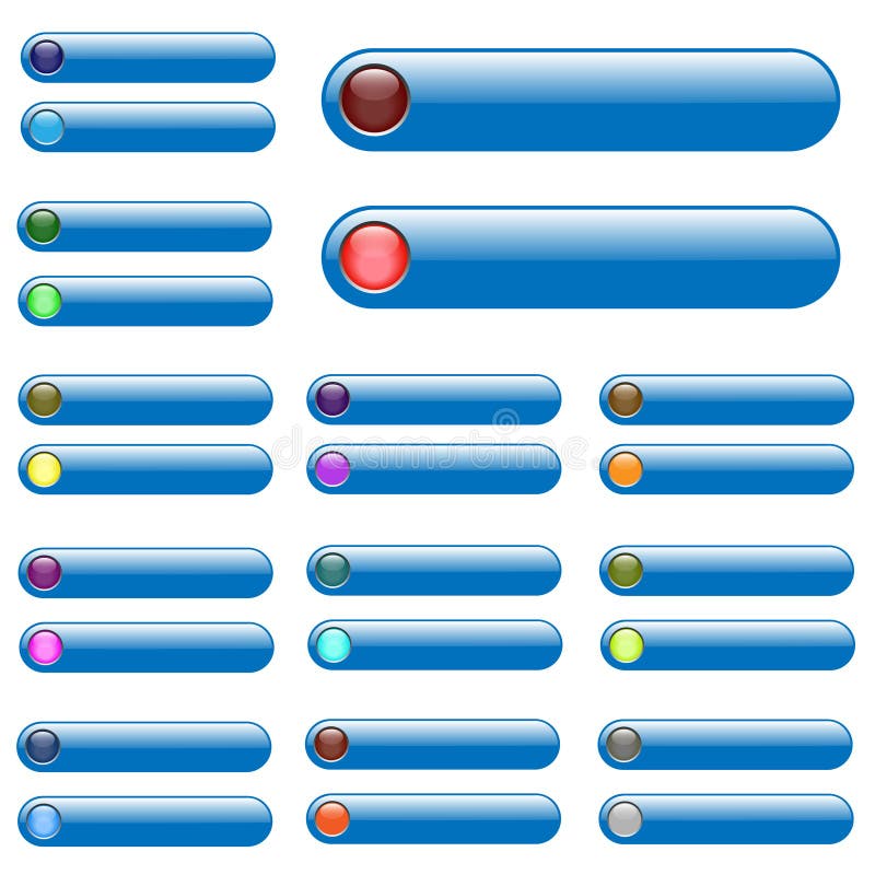 Barras azules del Web ilustración del vector. Ilustración de conjunto ...