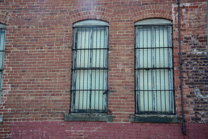 Barred windows stock photo. Image of security, bars, commercial - 58769070