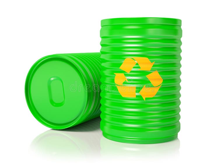 Green Recycling Barrel Stock Illustrations – 3,116 Green Recycling ...