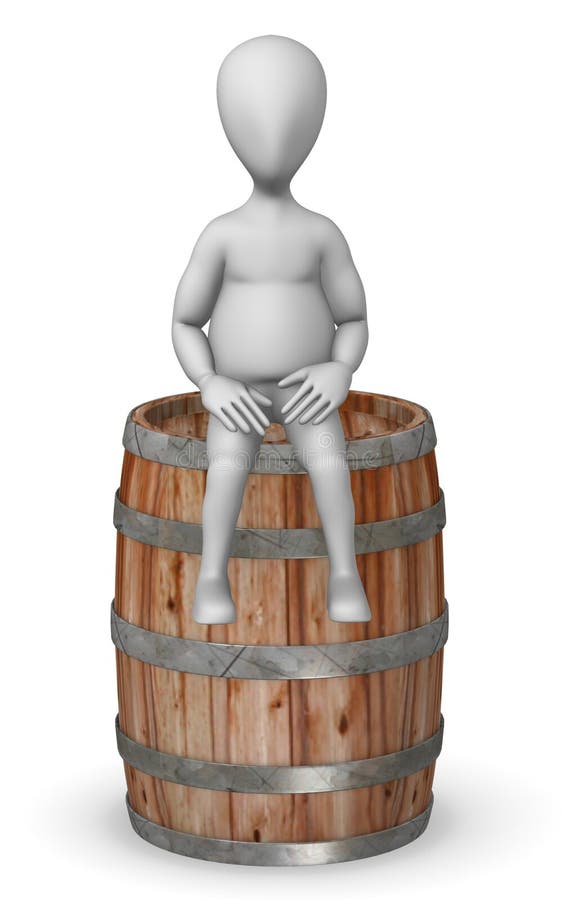 Barrel stock illustration. Illustration of cartoon, render - 13263161