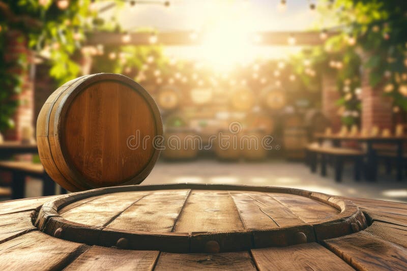 Barrel-aged Brews: History of Beer Making. Stock Illustration ...