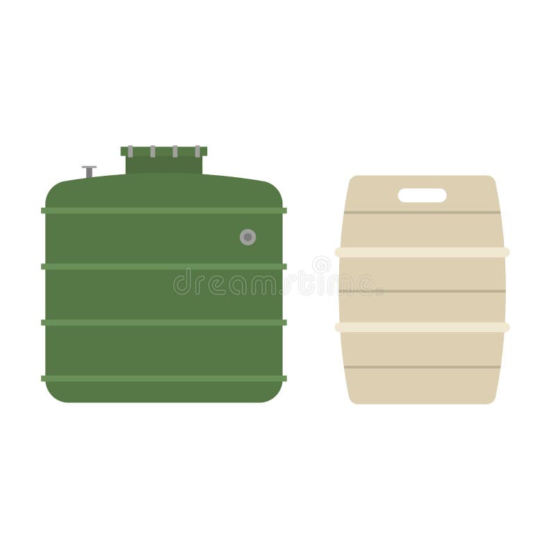 Oil Barrel Capacity Tank Vector. Stock Vector - Illustration of alcohol ...