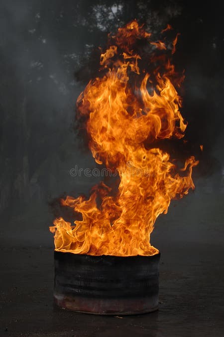 Barrel on Fire stock image. Image of container, safety - 15108401