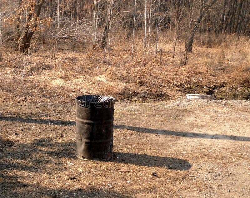 Barrel for Garbage Collection Stock Photo - Image of barrel, garbage ...
