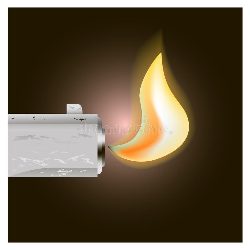 The Barrel of the Gun To Fire on a Black Stock Vector - Illustration of ...