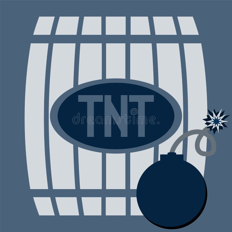 Barrel of gunpowder stock vector. Illustration of cartoon - 54822708