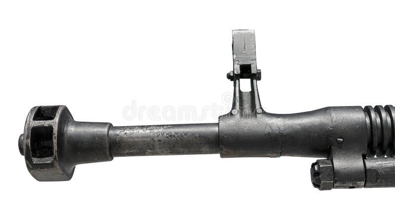 Barrel of Heavy Machine Gun Stock Photo - Image of heavy ...