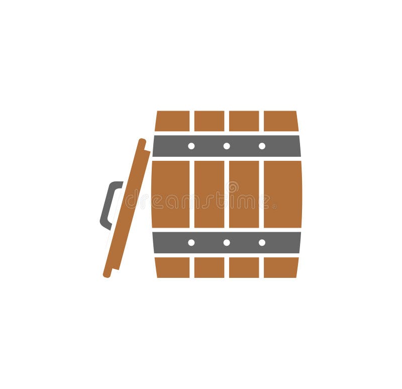 Barrel Icon on Background for Graphic and Web Design. Simple ...