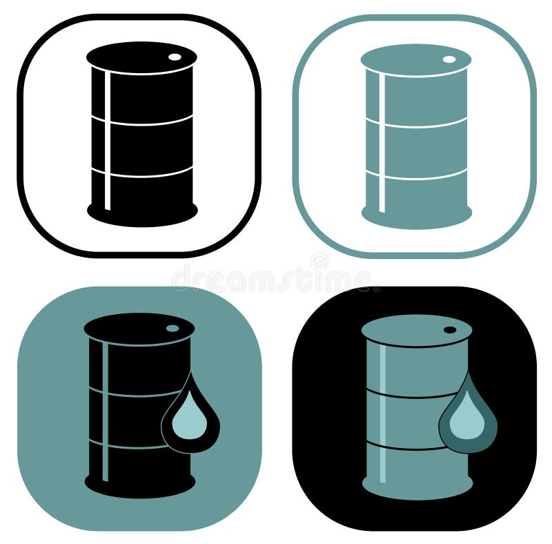 Barrel icon symbol set stock vector. Illustration of natural - 72260256