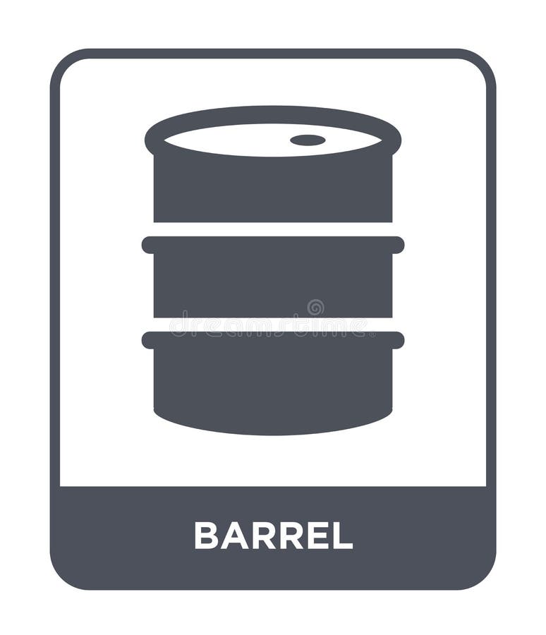 Barrel Icon in Trendy Design Style. Barrel Icon Isolated on White ...