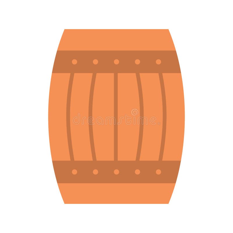 Barrel icon vector image. stock vector. Illustration of wharf - 277714583