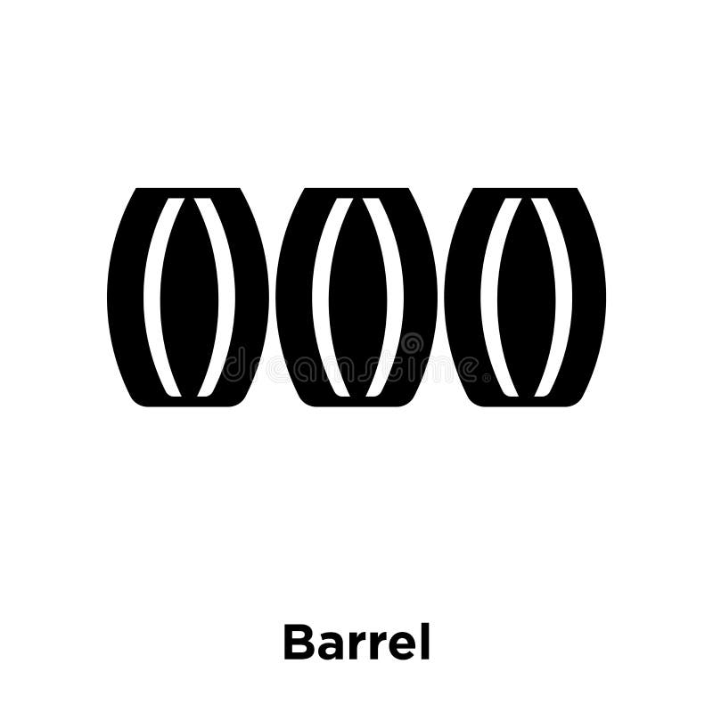 Barrel Icon Vector Isolated on White Background, Logo Concept of Stock ...