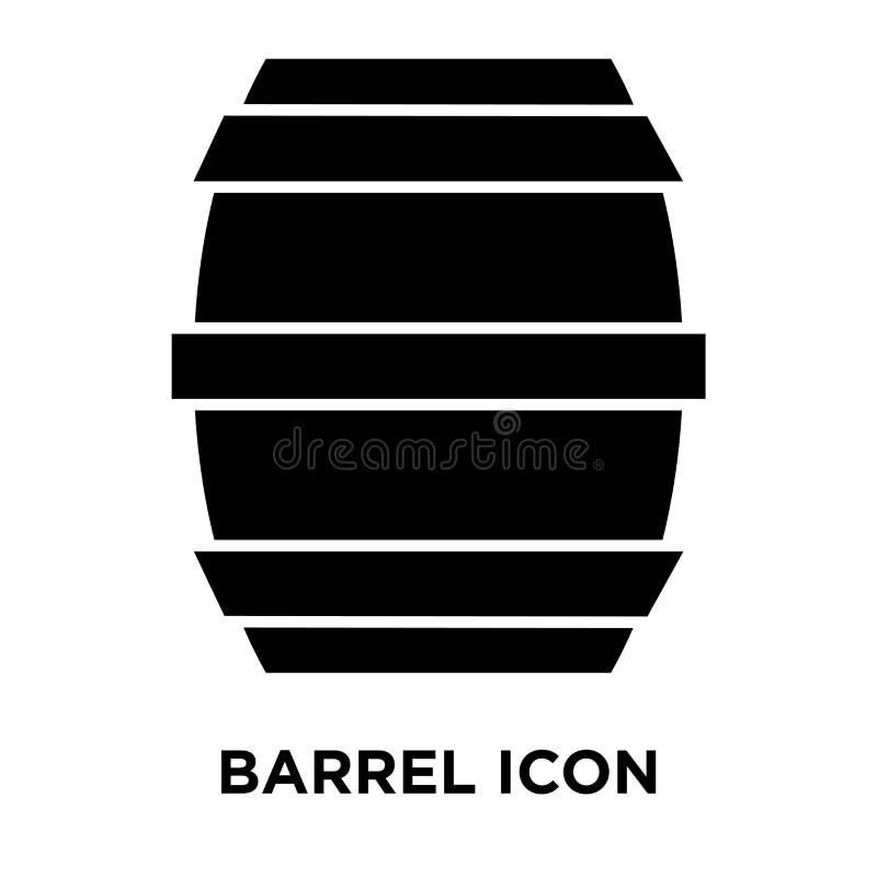 Barrel Icon Vector Isolated on White Background, Logo Concept of Stock ...
