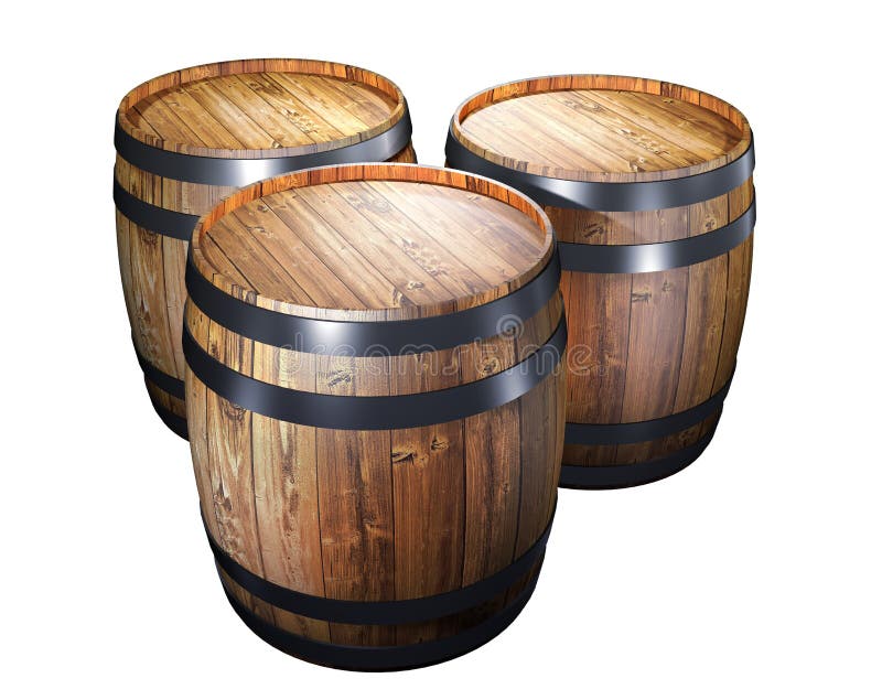 Barrel stock illustration. Illustration of 3dcg, tree - 35862304