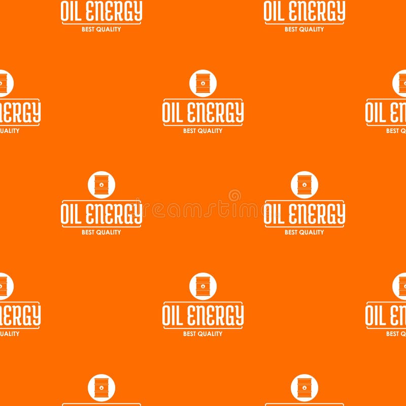 Barrel Oil Pattern Vector Orange Stock Vector - Illustration of barrel ...