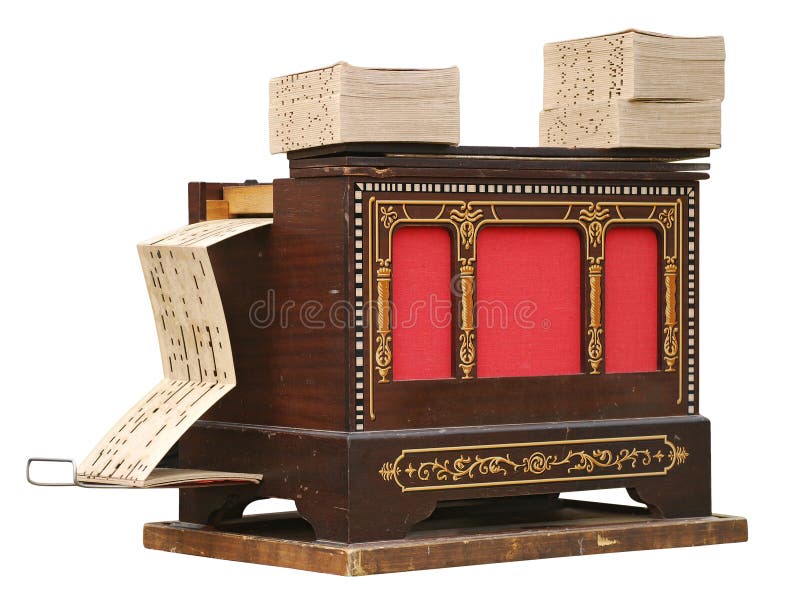 Barrel organ isolated stock photo. Image of wooden, vintage - 35305052