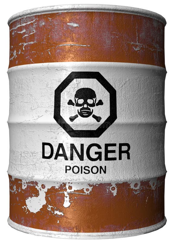 Barrel with poison stock illustration. Illustration of material - 7388531