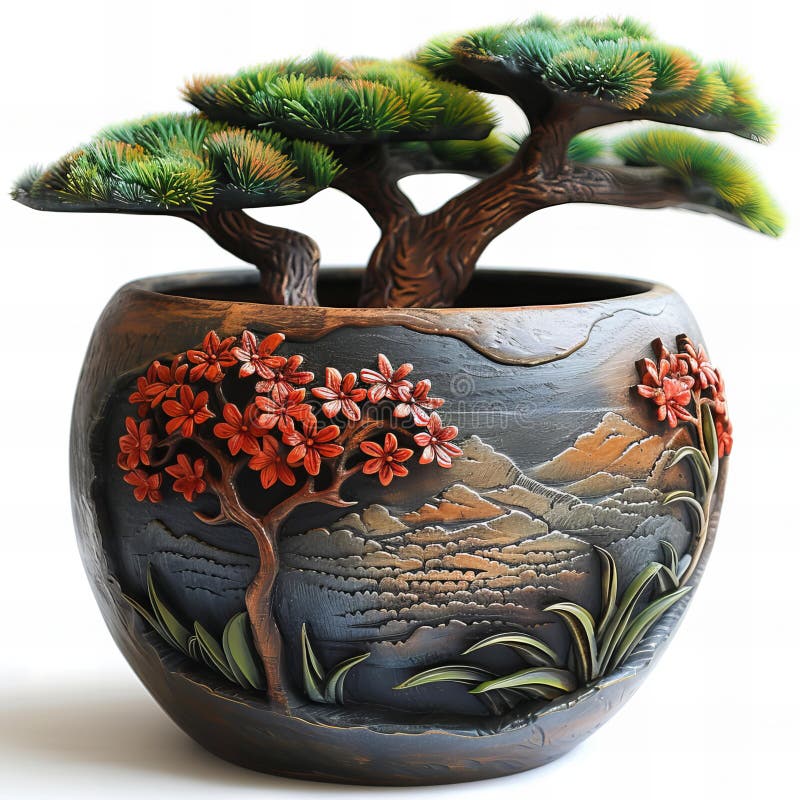 Barrel Pot Design , Isolated on White Background , High Resolution ...