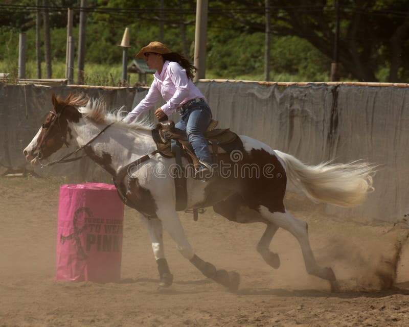 Female barrel Rider editorial photography. Image of blonde - 43578747