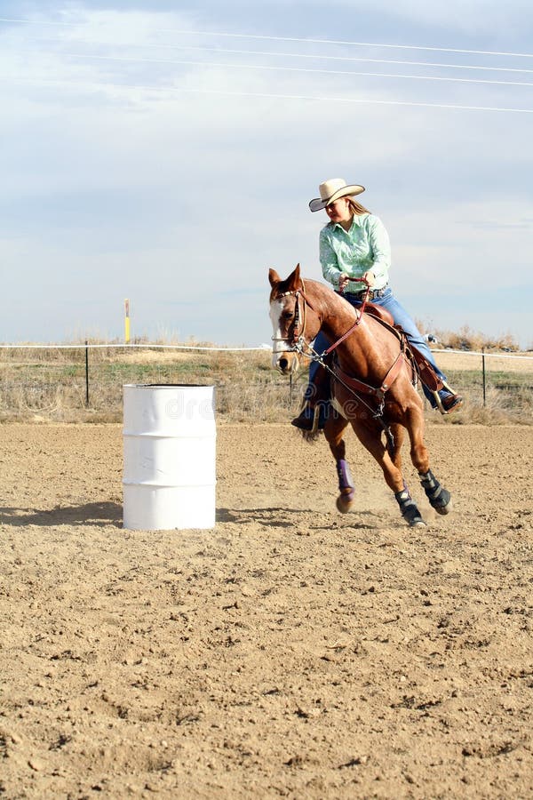 Barrel Racing #2 stock image. Image of fast, arena, galloping - 21780075