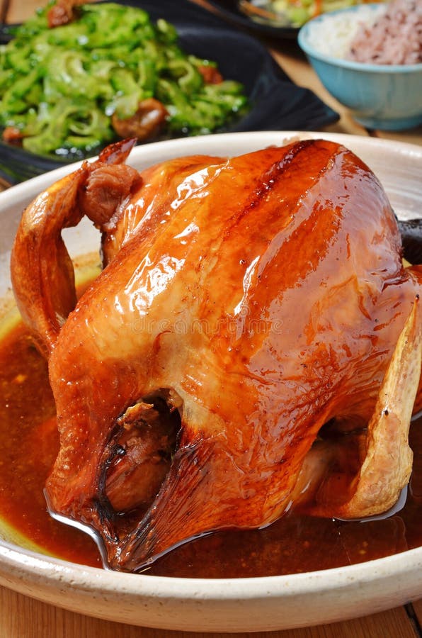 Barrel-roasted chicken stock image. Image of chinese - 52072235