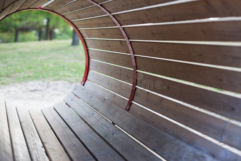 Barrel Shaped Structure Made of Planks. Stock Image - Image of obsolete ...