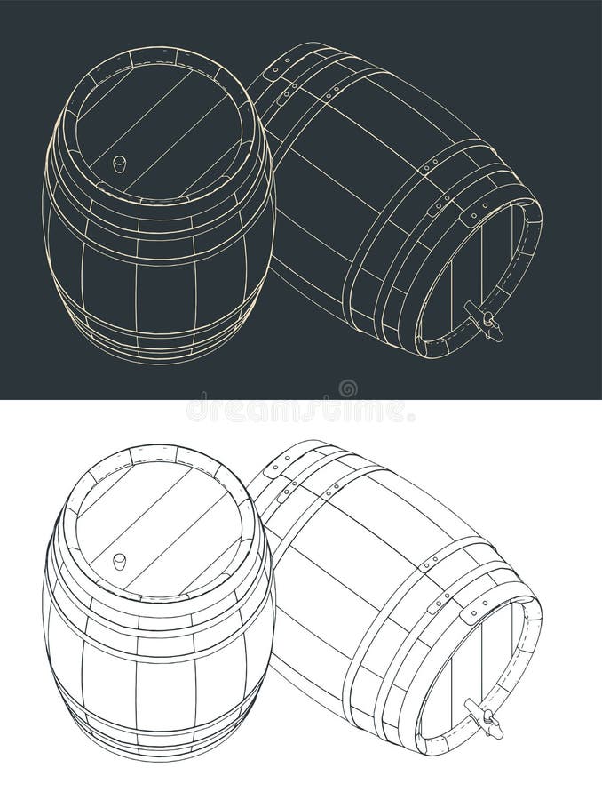 Barrel sketch stock vector. Illustration of antique - 243398223