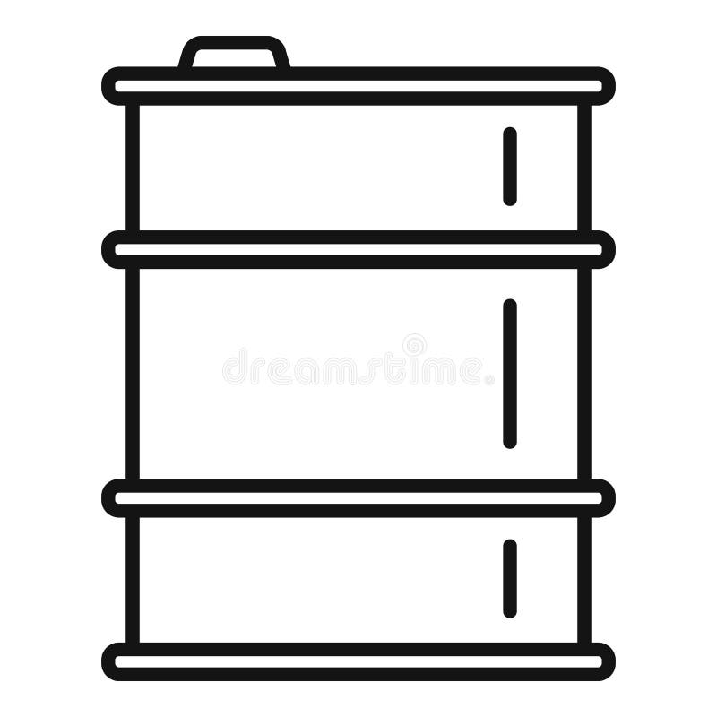 Barrel Storage Icon, Outline Style Stock Vector - Illustration of ...
