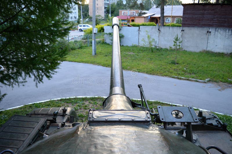 Barrel of tank from above stock photo. Image of barrel - 74425722