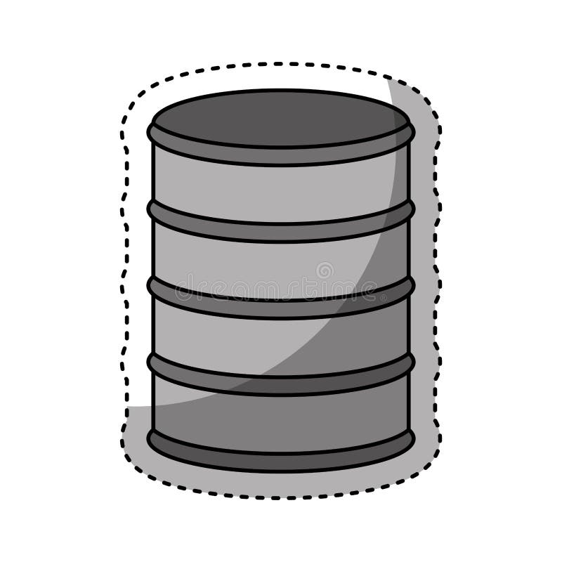 Barrel tank isolated icon stock illustration. Illustration of container ...