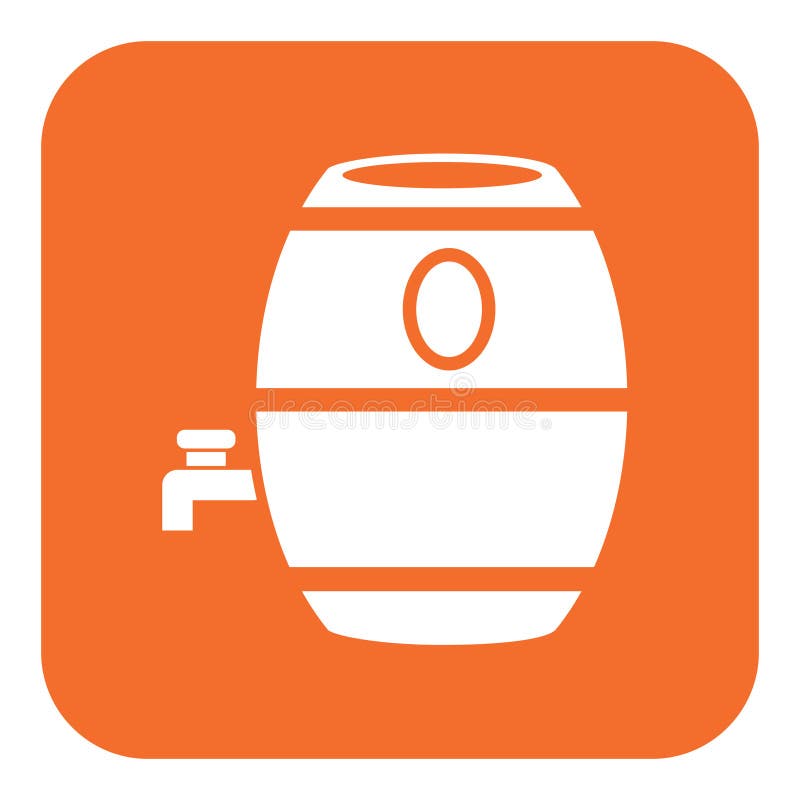 Barrel with Tap. Vector Illustration Decorative Design Stock Vector ...