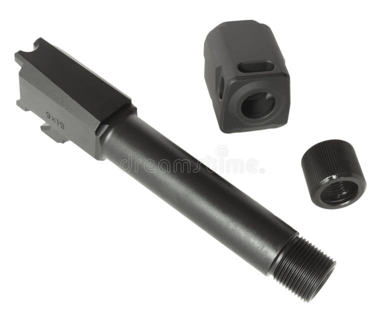 Replacement Gun Barrel with Threading and Matching Muzzle Brake and ...