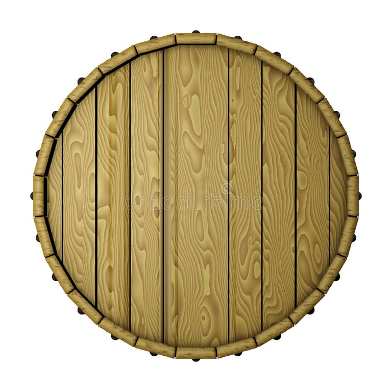 Wooden Barrel Top View Stock Illustrations – 109 Wooden Barrel Top View ...