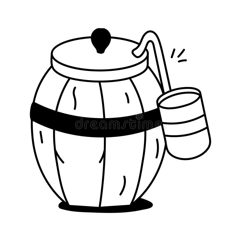 Barrel Used for Storing or Transporting Bulk Milk Stock Vector ...