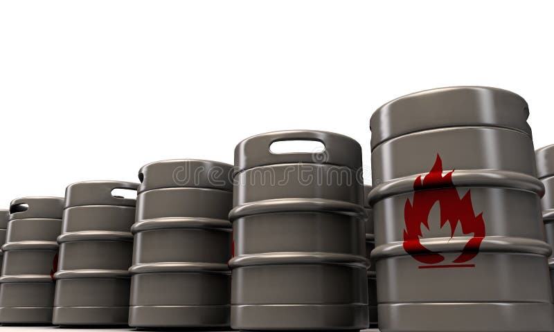 Flammable barrels stock photo. Image of background, environment - 24641978