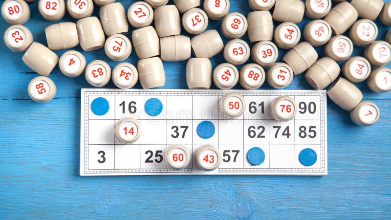 Barrels with Numbers and Cards for Lotto Table Game Stock Photo - Image ...