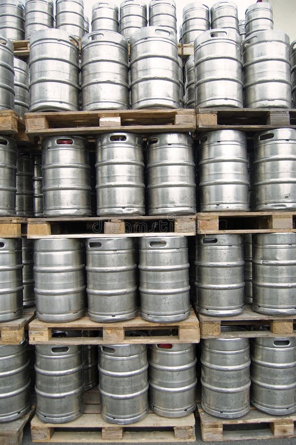 Barrels at an open storage stock photo. Image of barrel - 10021490
