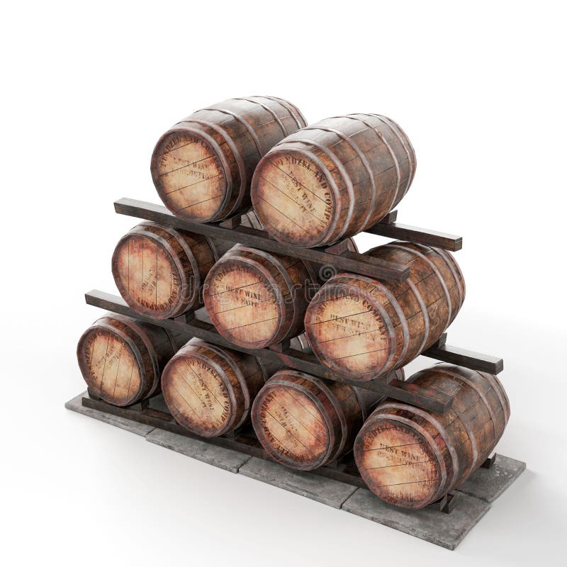 Stacked Barrels Stock Illustrations – 522 Stacked Barrels Stock ...