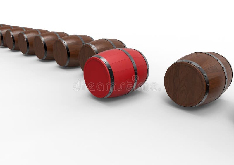 Oil barrel multiple stock illustration. Illustration of gasoline - 65477404