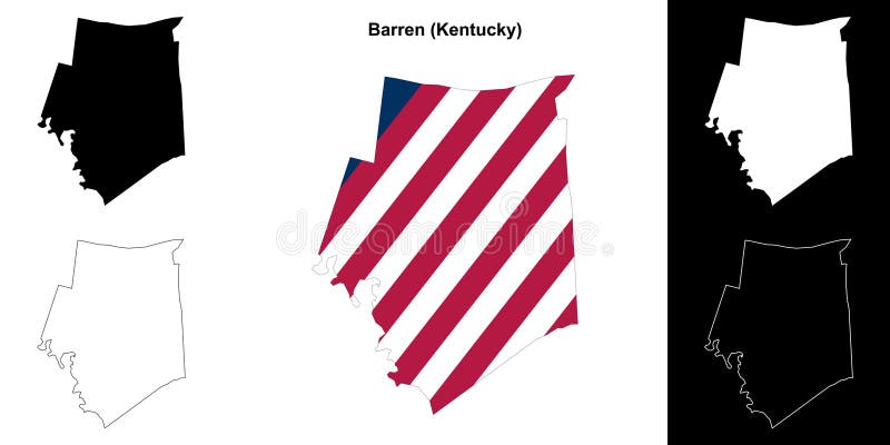 Barren outline map stock illustration. Illustration of detailed - 323911281