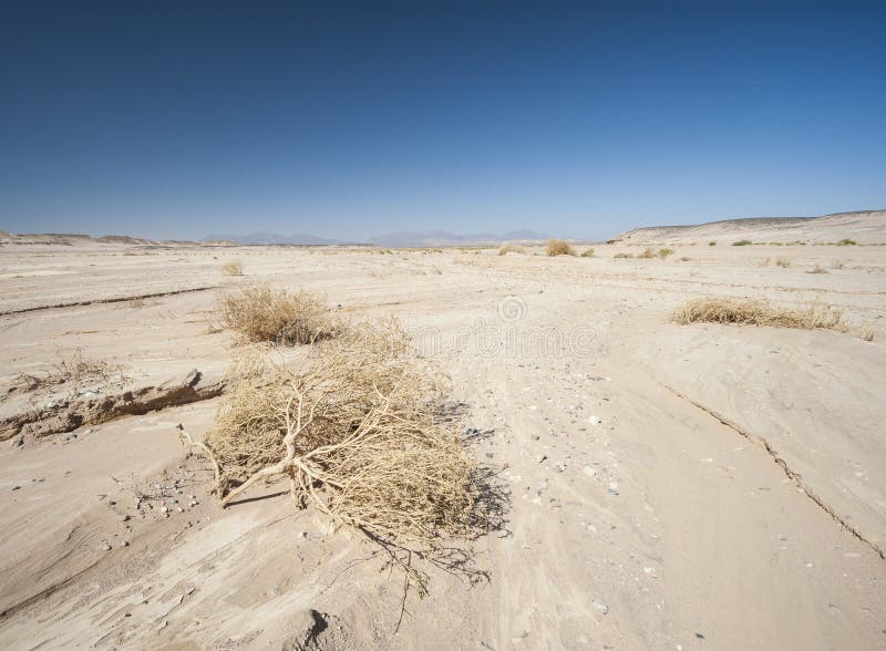 Barren Desert Landscape in Hot Climate Stock Image - Image of isolated ...