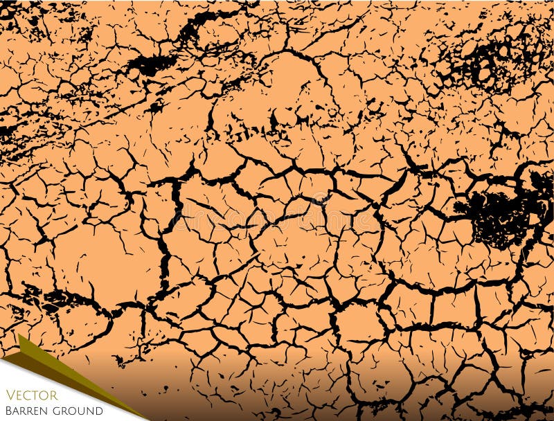 Barren Ground Suitable for Background or Texture Stock Vector ...