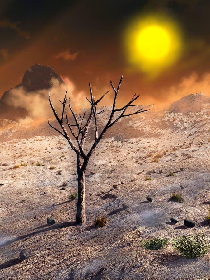 Barren planet stock illustration. Illustration of earth - 36069594